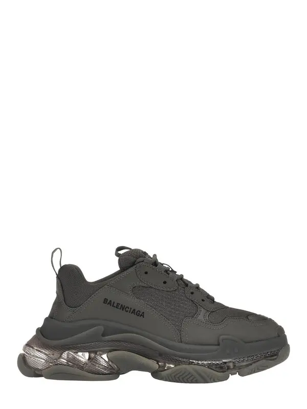 Balenciaga Triple S Clear Sole Sneakers - Grey