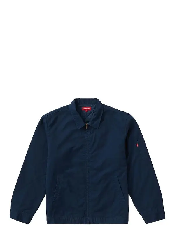 Supreme Cop Car Embroidered Jacket - Light Navy Blue