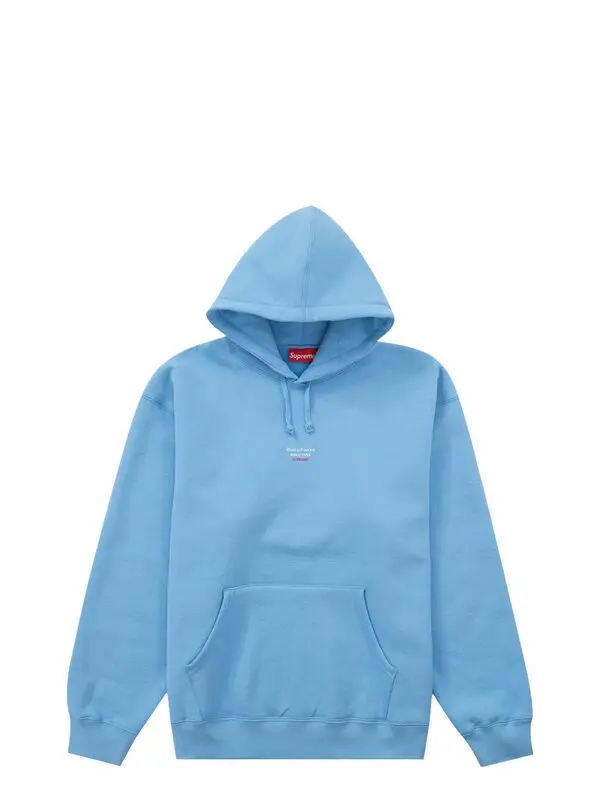 Supreme Micro Hooded Sweatshirt - Light Blue