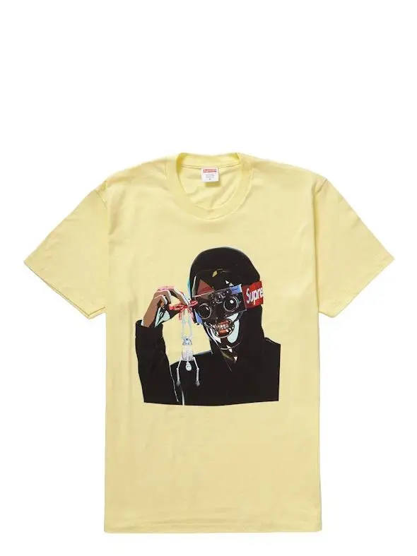 Supreme Creeper Tee Shirt - Pale Yellow