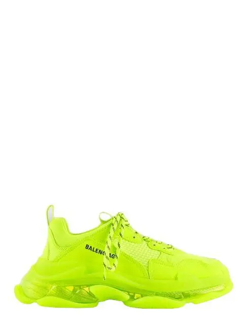 Balenciaga Triple S Clear Sole Sneakers - Yellow