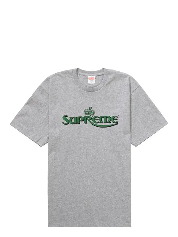 Supreme Crown Tee Shirt - Heather Grey