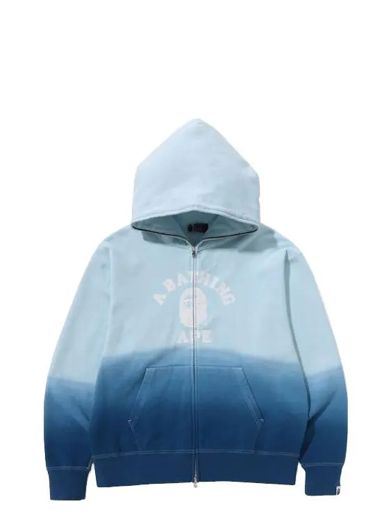 BAPE Relaxed Fit Full Zip Hoodie - Blue