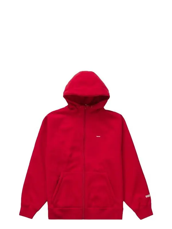 Supreme Windstopper Zip Up Hooded Sweatshirt - Red