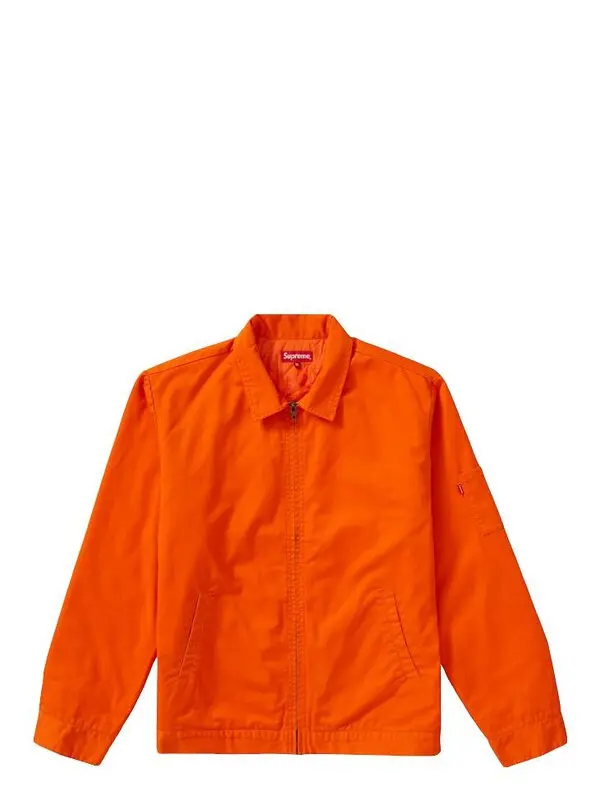 Supreme Embroidered Cop Car Jacket - Orange