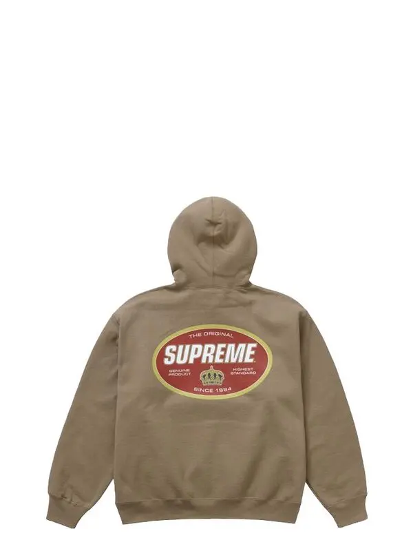 Supreme Crown Hooded Sweatshirt - Dark Sand