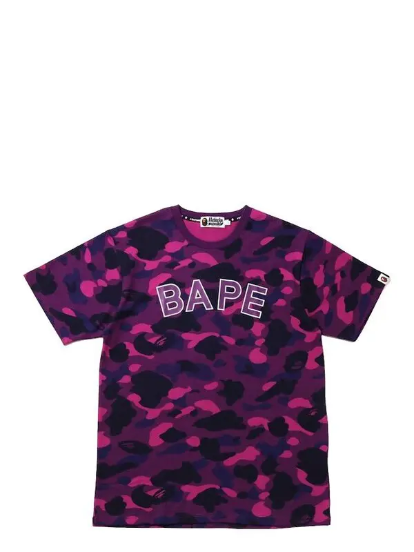 A BATHING APE Camo Tee Shirt - Purple