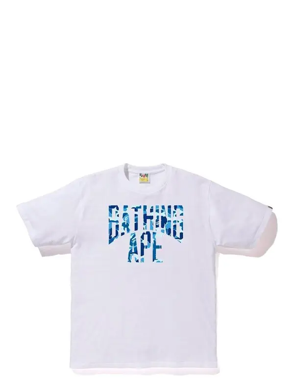 A BATHING APE Abc Nyc Logo Tee Shirt - White/blue