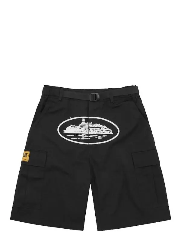 CORTEIZ Alcatraz Cargo Shorts - Black