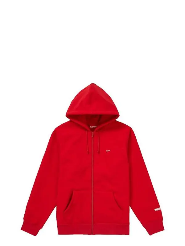 Supreme Windstopper Zip Up Hooded Sweatshirt - Red