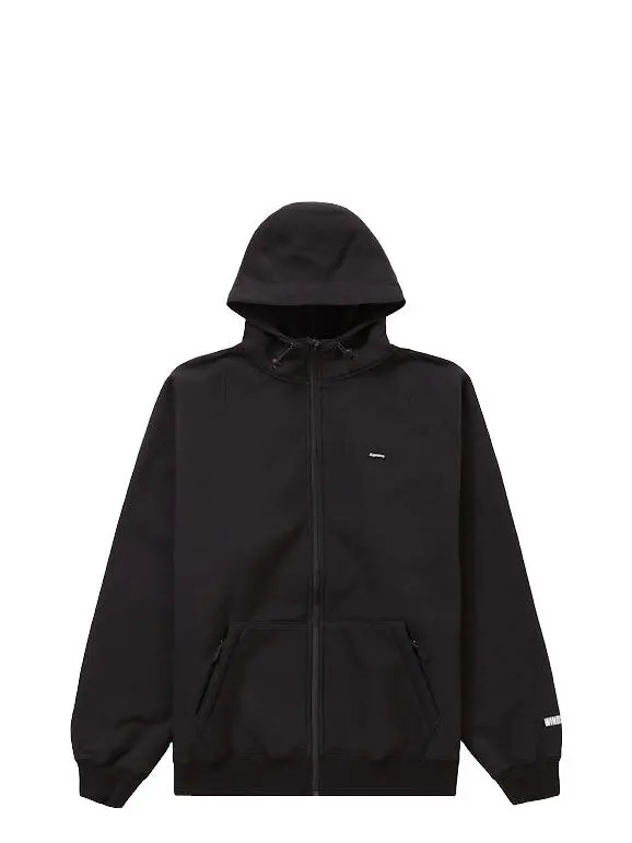 Supreme Windstopper Zip Up Hooded Sweatshirt - Black