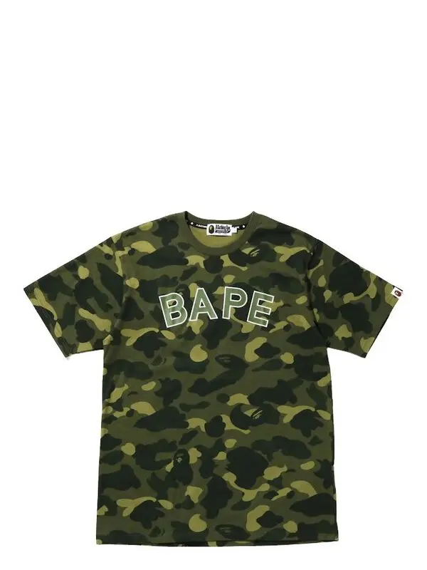 A BATHING APE Camo Tee Shirt - Green