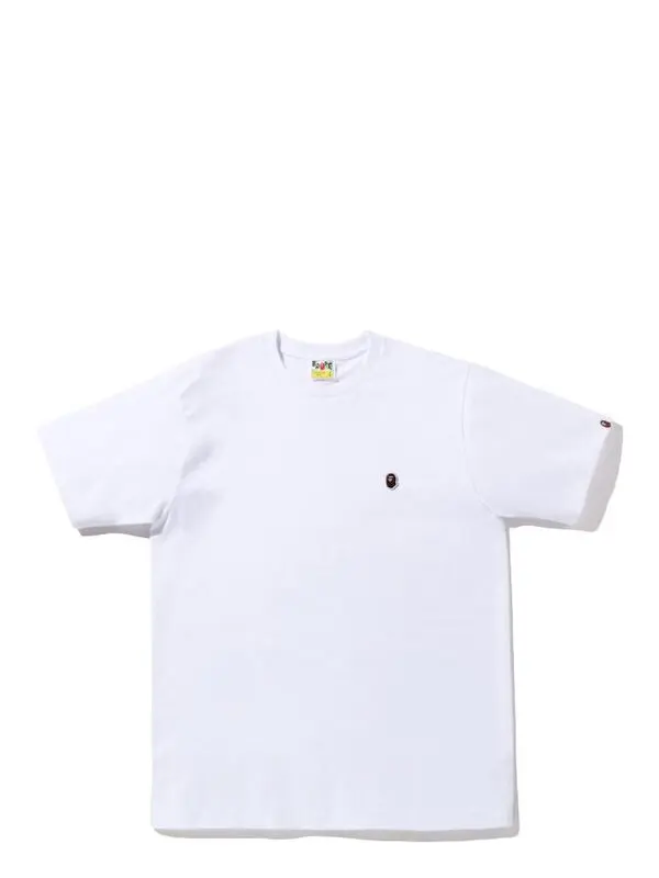A BATHING APE Ape Head One Point Tee Shirt - White