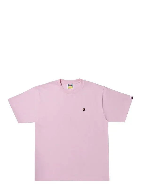 A BATHING APE Ape Head One Point Tee Shirt - Pink