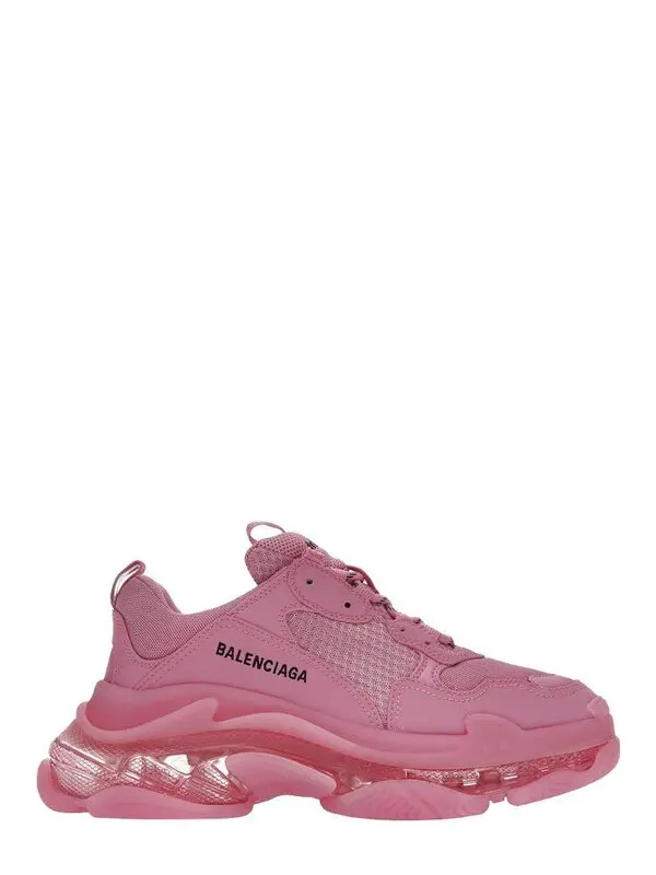Balenciaga Triple S Clear Sole Sneakers - Pink