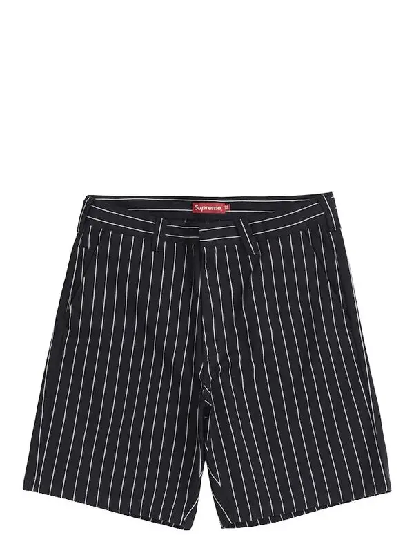 Supreme Striped Work Short - Black Stripe