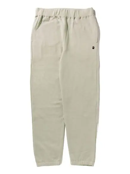 A BATHING APE Ape Head One Point Wide Fit Sweatpants - Beige