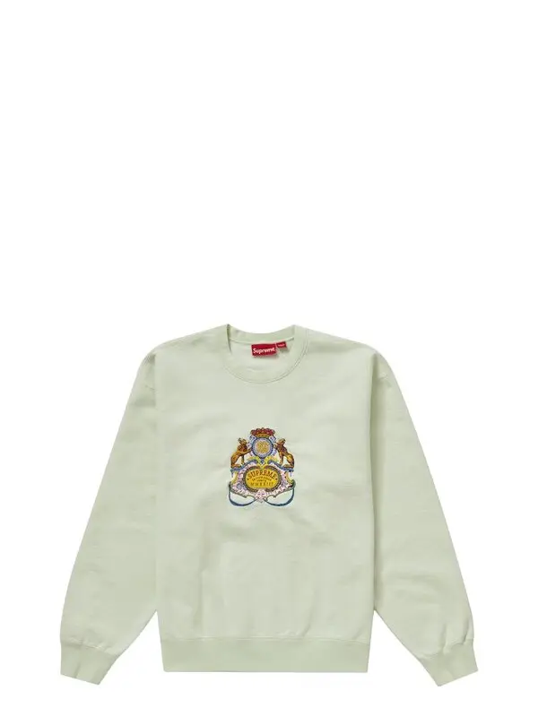 Supreme Crest Crewneck Sweatshirt - Light Green