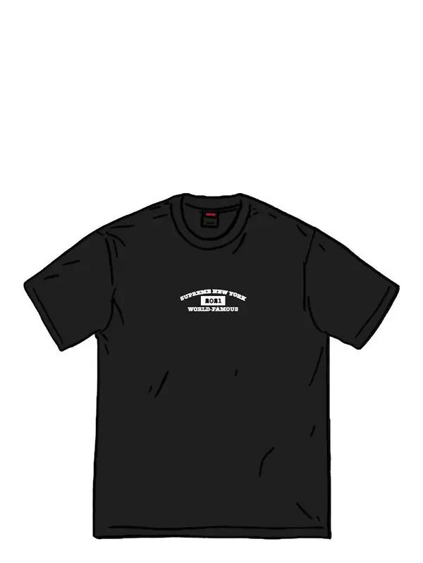 Supreme World Famous Short Sleeve Top - Black