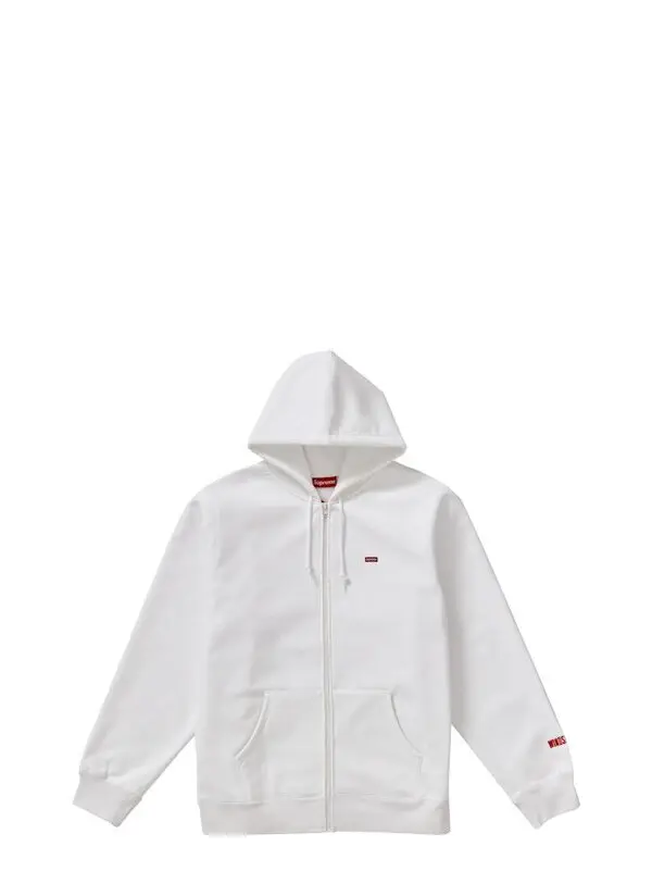 Supreme Windstopper Zip Up Hooded Sweatshirt - White