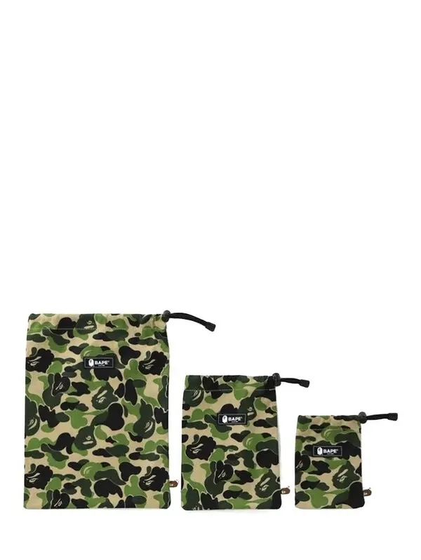 A BATHING APE Abc Pouch Set - Green