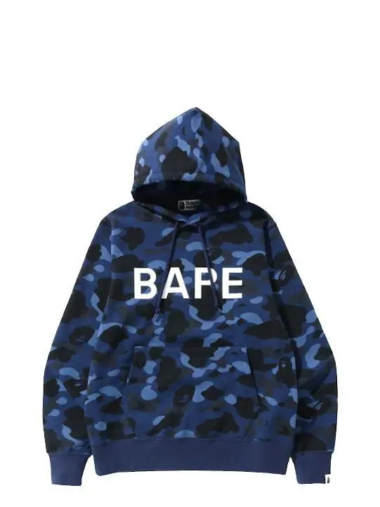 BAPE Camo Pullover Hoodie - Navy Blue