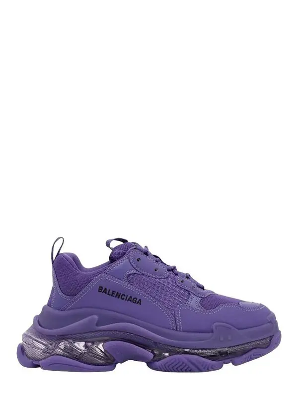 Balenciaga Triple S Clear Sole Sneakers - Deep Purple