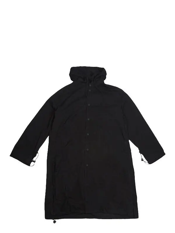 Adidas Y-3 Tencel Cotton Hooded Long Sleeve Shirt - Black
