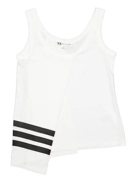 Adidas Y3 3 Stripes Tank Top - White/black