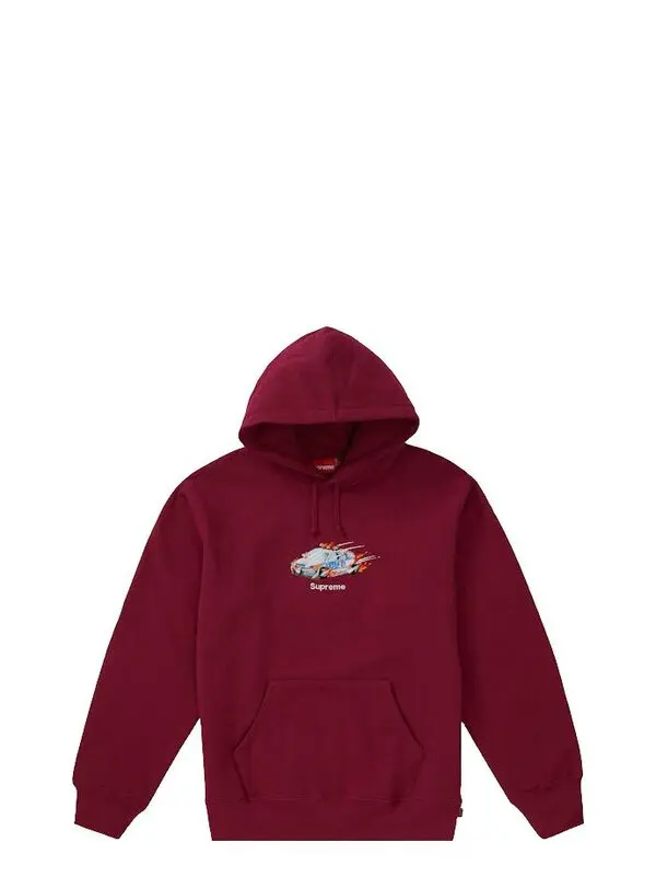 Supreme Cop Car Hooded Sweatshirt - Dark Magenta