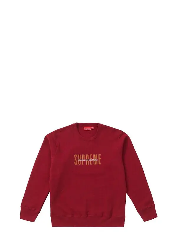 Supreme Crewneck Sweatshirt - Cardinal
