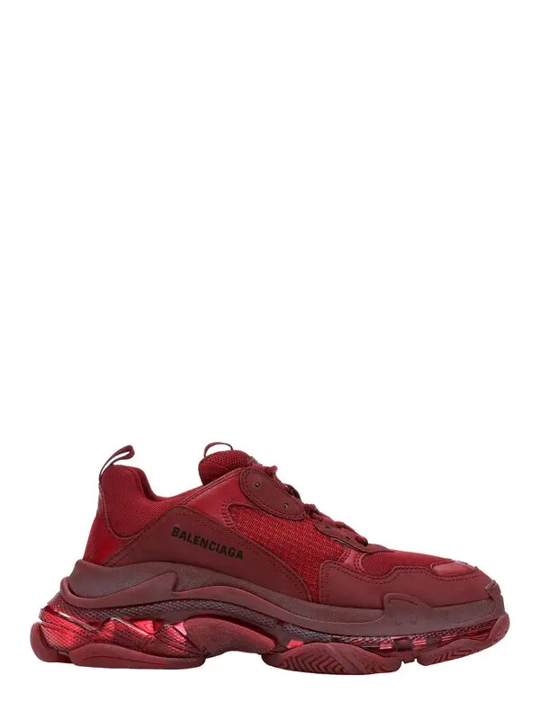 Balenciaga Triple S Sneakers - Burgundy
