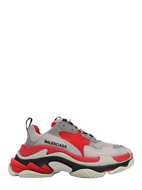 Balenciaga Triple S Sneakers - Red/grey/white