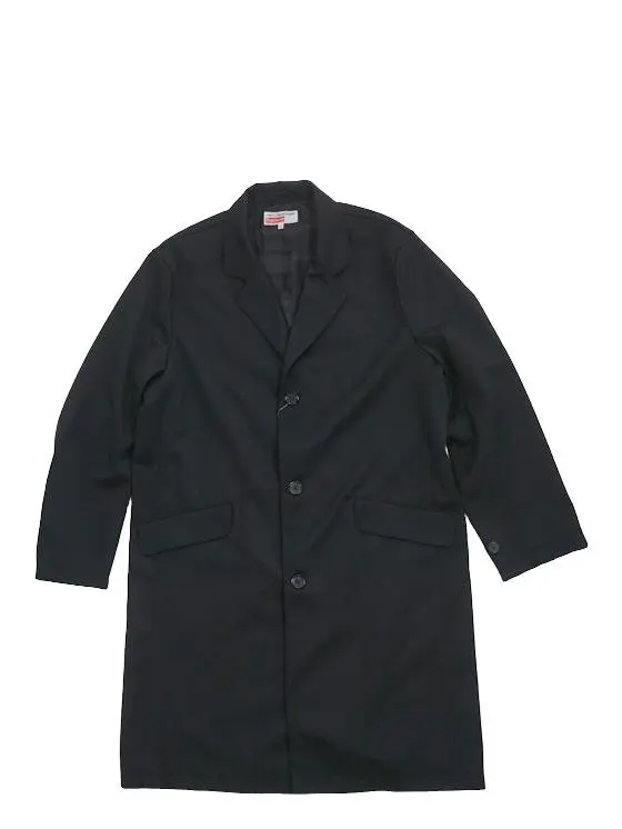 Supreme Comme Des Garcons Shirt Wool Overcoat - Black