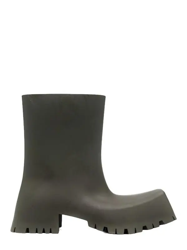 Balenciaga Trooper Rubber Boot - Dark/green