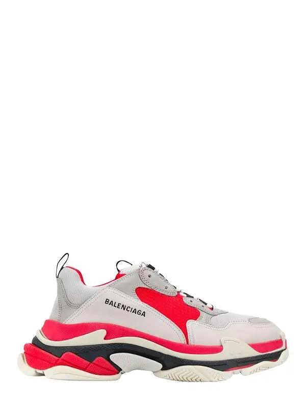 Balenciaga Triple S Sneakers - Red/grey/white