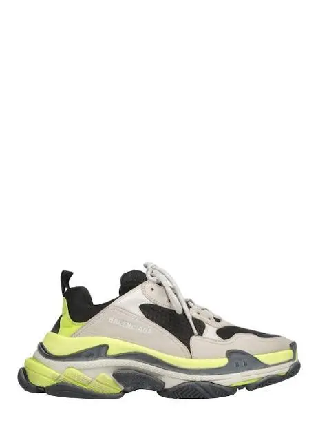 Balenciaga Triple S Sneakers - Grey/yellow