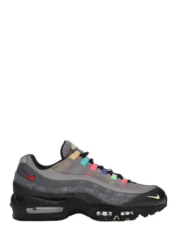 Nike Max 95 Se Vintage Tv Sneakers - Light Charcoal/university Red/black