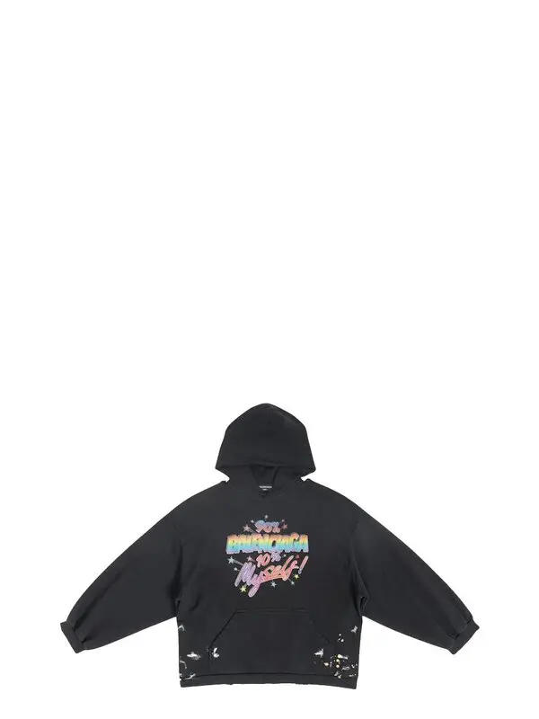 Balenciaga 90/10 Small Fit Hoodie - Black