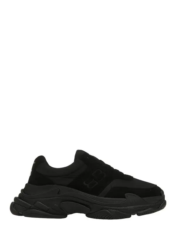 Balenciaga Triple S Nylonin Sneakers - Black