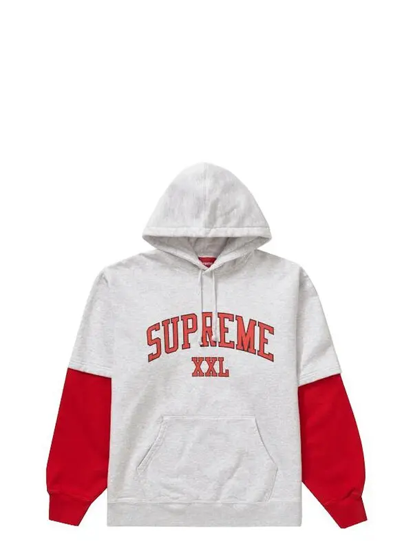 Supreme Xxl Hooded Sweatshirt - Ash Grey