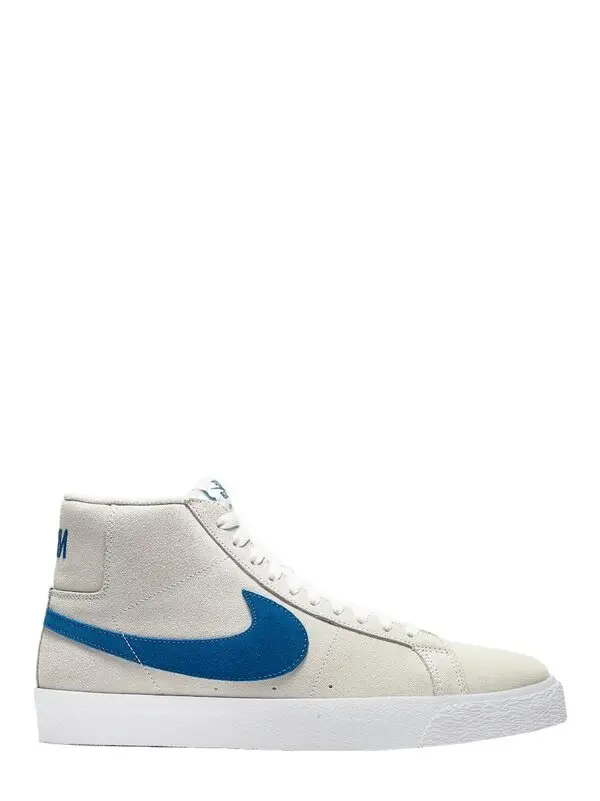 Nike Zoom Blazer Mid Sneakers - White/cerulean