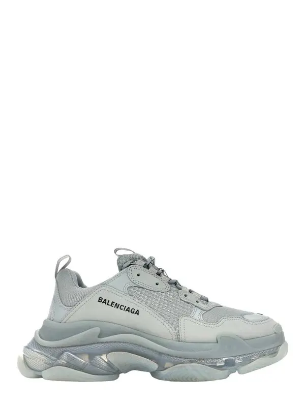 Balenciaga Triple S Clear Sole Sneakers - Grey