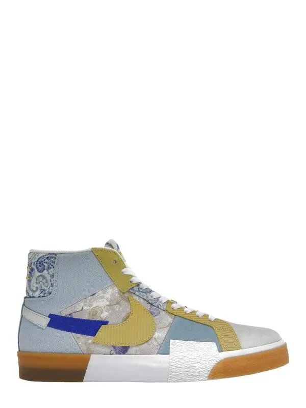 Nike Zoom Blazer Mid Premium Floral Paisley - Boarder Blue/celery/barely Green
