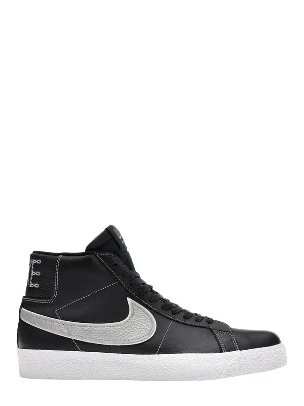Nike Zoom Blazer Mid Sneakers - Dark Obsidian/metallic Silver