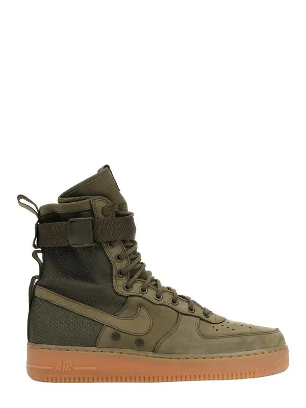 Nike Sf Air Force 1 High-top Sneakers - Faded Olive/gum/light Brown