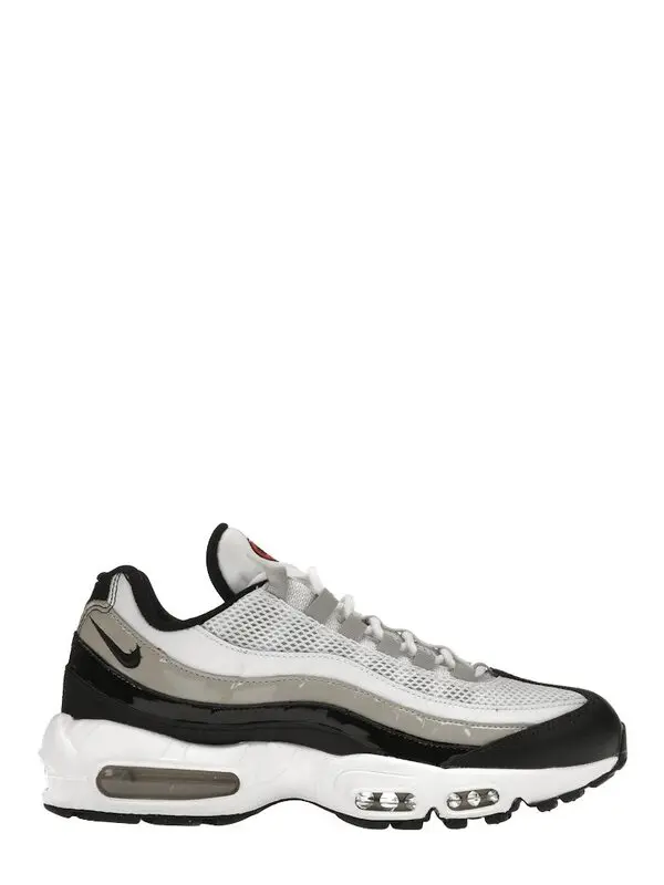 Nike Air Max 95 Sneakers - White/light Iron Ore/university Red
