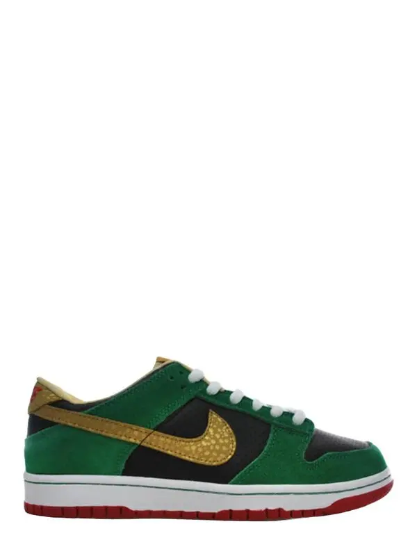 Nike Dunk Low Sneakers - Black/metallic Gold/pine Green