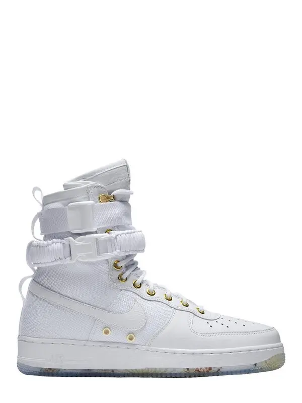 Nike Sf Air Force 1 High Lunar New Year Sneakers - White/metallic Gold