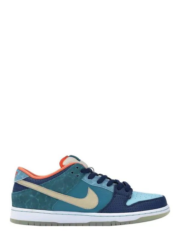 Nike Dunk Low Mia Skate Shop Sneakers - Brave Blue/metallic Gold Star/mineral Blue